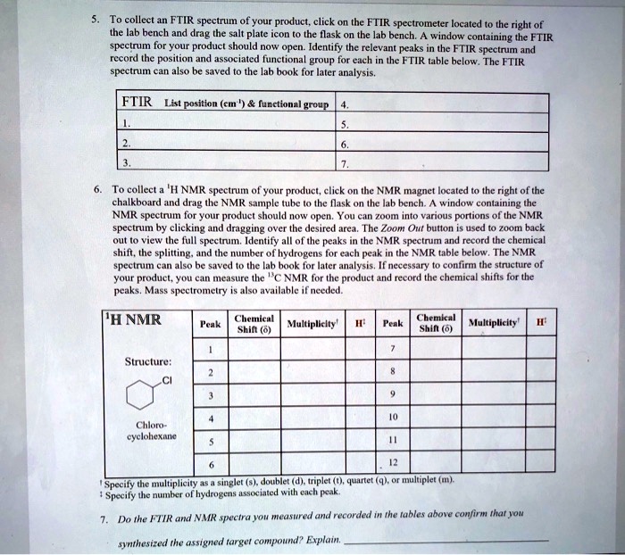 SOLVED: To collect FTIR spectrum of your product, click on the FTIR ...