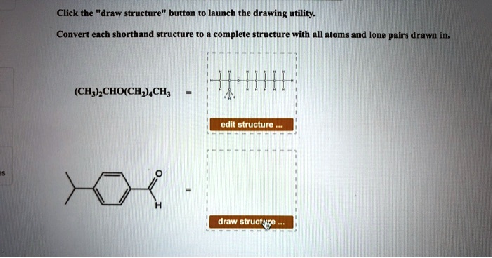 Click the 'draw structure' button to launch the drawing utility ...