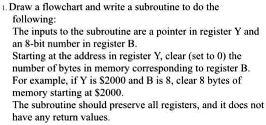 Solved Draw A Flowchart And Write A Subroutine To Do The Following The Inputs To The 4803