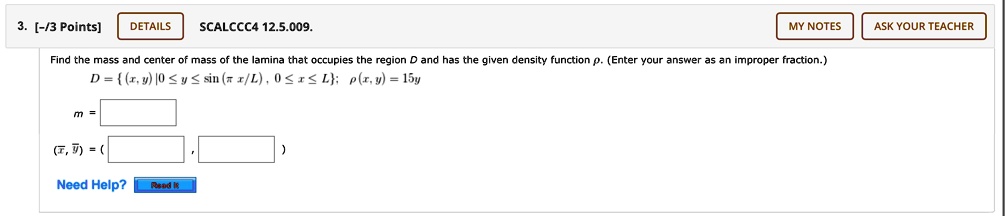 SOLVED: [-/3 Points] DETAILS SCALCCC4 12.5.009. MY NOTES ASK YOUR ...