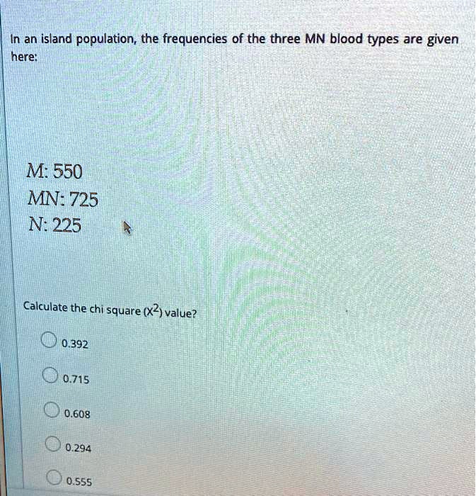 [GET ANSWER] in an island population the frequencies of the three mn ...