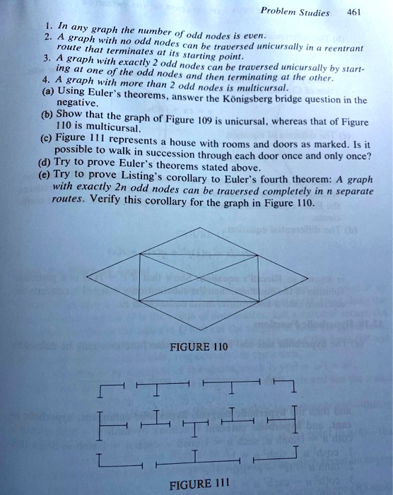SOLVED: Problem Studies 461 any graph the number A graph of odd nodes ... SOLVED: Problem Studies 461 any graph the number A graph of odd nodes ...