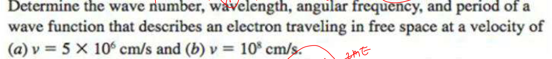 Determine the wave number, wavelength, angular frequency, and period of ...