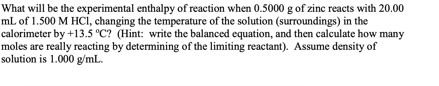 SOLVED: Calorimetry Question