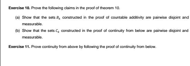 exercise 10 prove the following claims in the proof of theorem 10 show ...