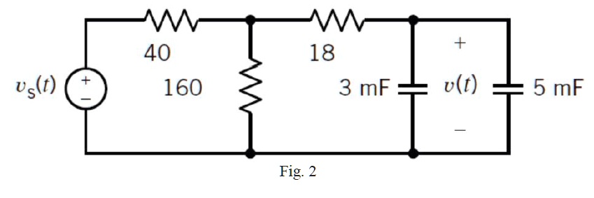 the input to the circuit shown in fig 2 is the voltage source vst the output is the voltage ...