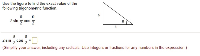SOLVED:Use the figure to find the exact value of the following ...