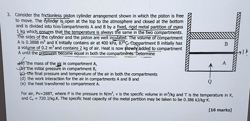 SOLVED: To move, the cylinder is open at the top to the atmosphere and closed at the bottom. It ...