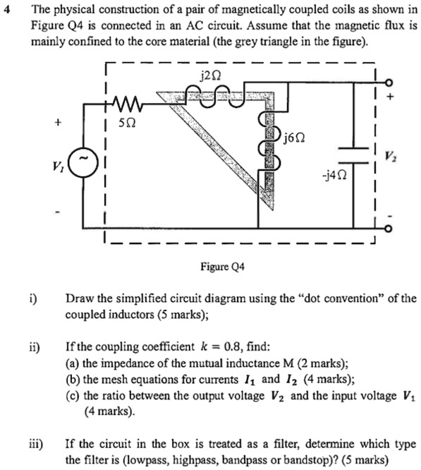SOLVED: The physical construction of a pair of magnetically coupled ...