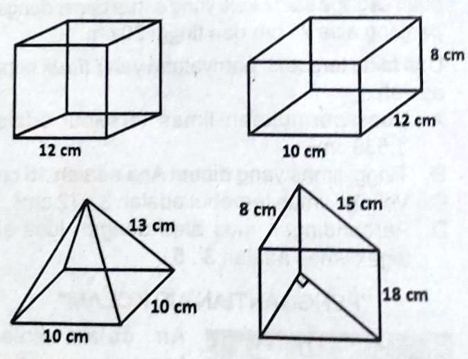 SOLVED: Bapak Guru meminta siswanya untuk membuat model kerangka bangun ruang kubus, balok ...
