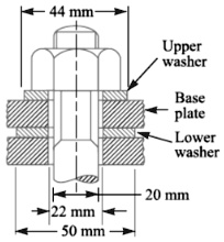 SOLVED: A rectangular base plate is fixed at each of its four corners ...