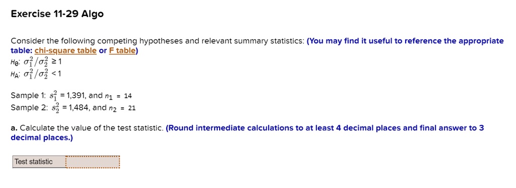 Exercise 11-29 Algorithm Consider the following competing hypotheses ...