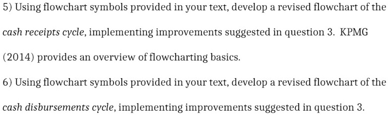 5 using flowchart symbols provided in your text develop a revised ...