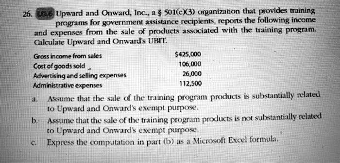 26. 10.6 Upward and Onward, Inc., a § 501(c)(3) organization...