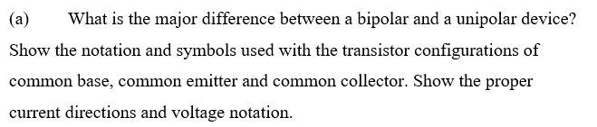 what is the major difference between a bipolar and a unipolar device ...