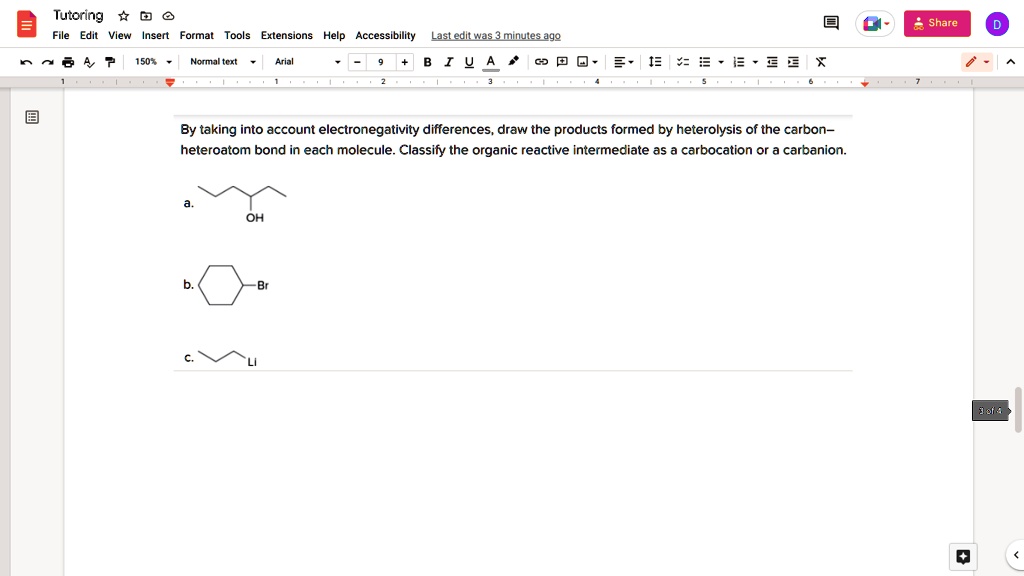 SOLVED: By taking into account electronegativity differences, draw the ...