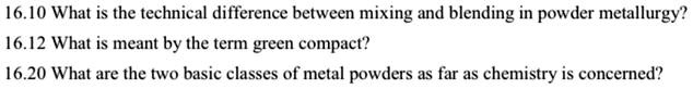 16.10 What is the technical difference between mixing and blending in ...