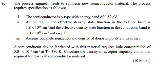 SOLVED: How to solve this question for this? (c) The process engineer needs to synthesis new ...