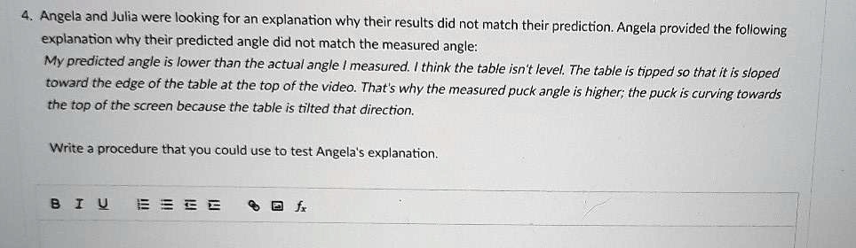angela and julia were looking for an explanation why their results did ...