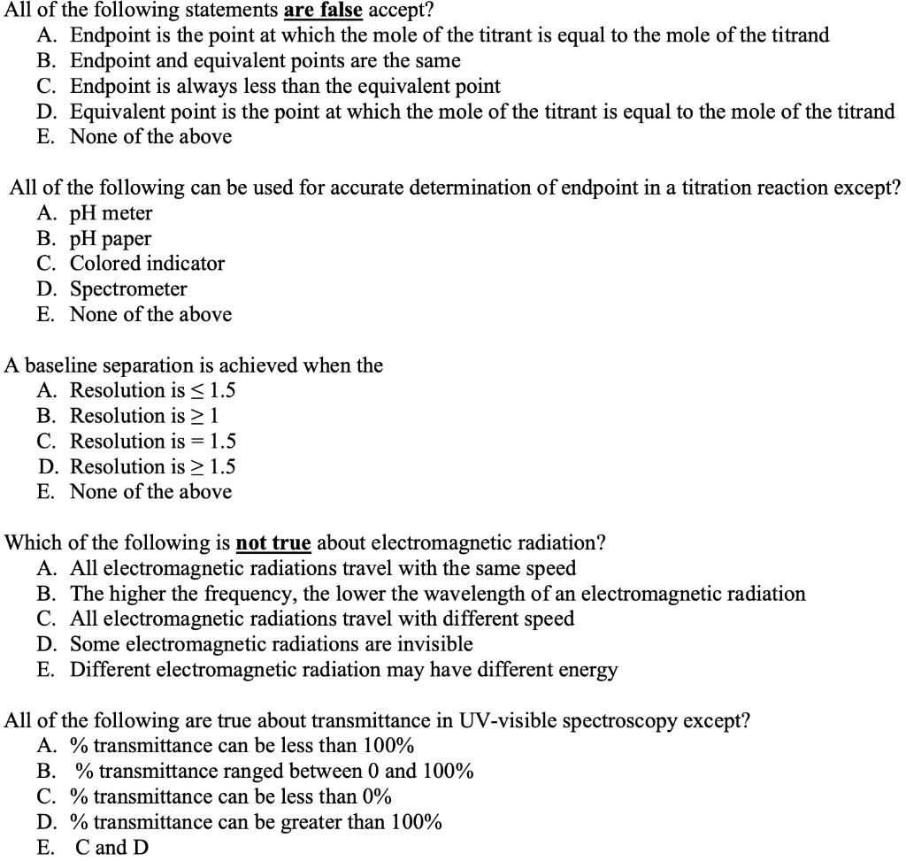 SOLVED: All of the following statements are false accept? A Endpoint is ... SOLVED: All of the following statements are false accept? A Endpoint is ...
