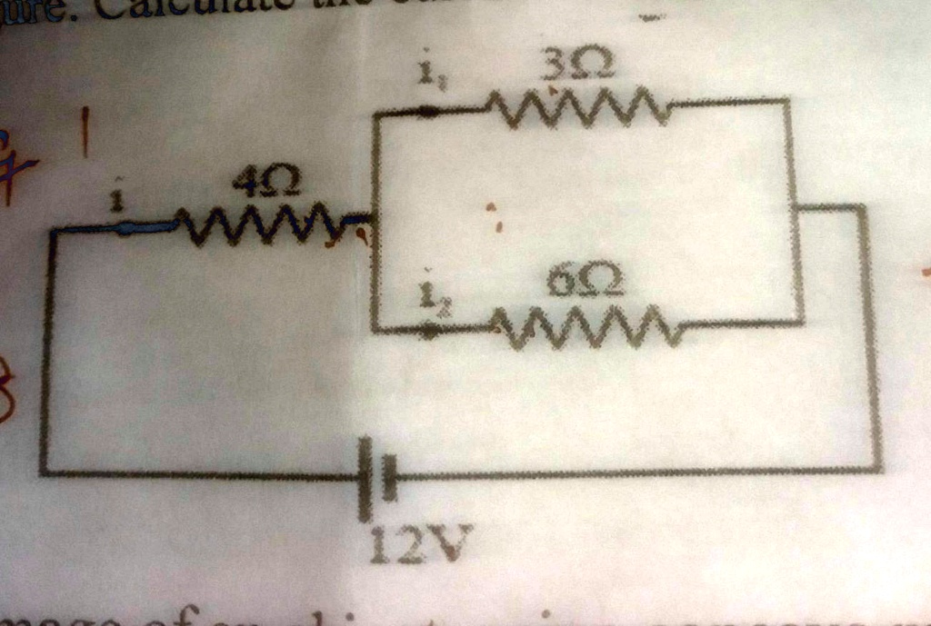 Solved Consider The Circuit Shown In The Figure Calculate The Current
