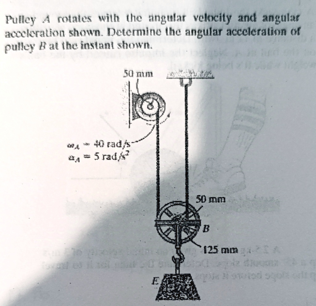 [GET ANSWER] pulley a rotates with the angular velocity and angular ...