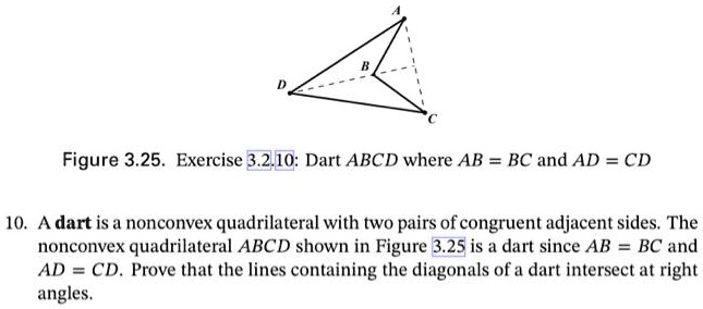 figure 325 exercise 3210 dart abcd where ab bc and ad cd 10 adart is ...