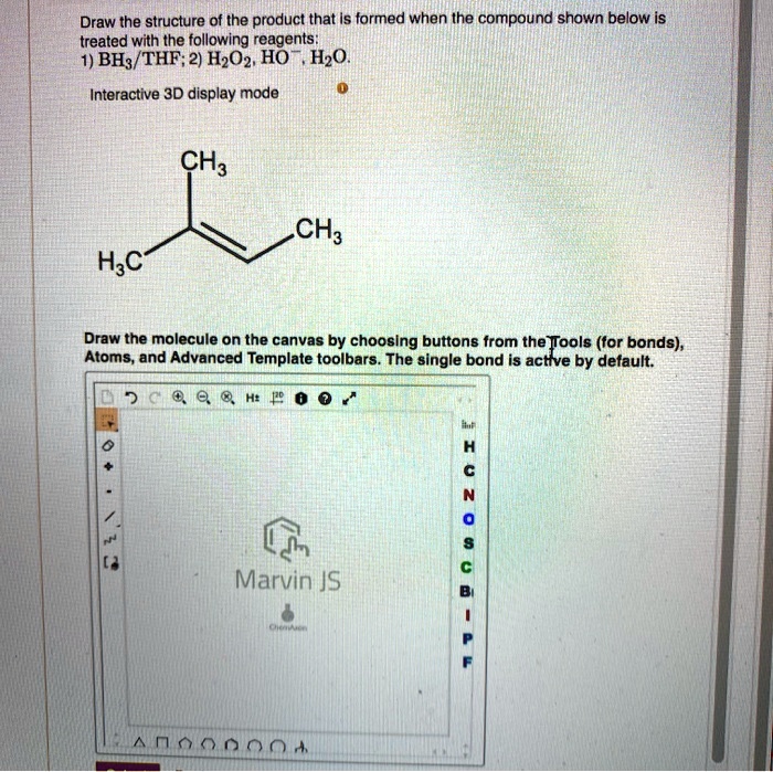 Draw The Structure Of The Product That Is Formed When Ihe Compound Shown Below Is Treated With