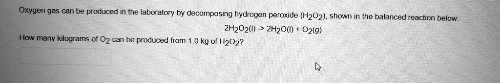 Solved Oxygen Gas Can Be Produced In The Laboratory By Decomposing