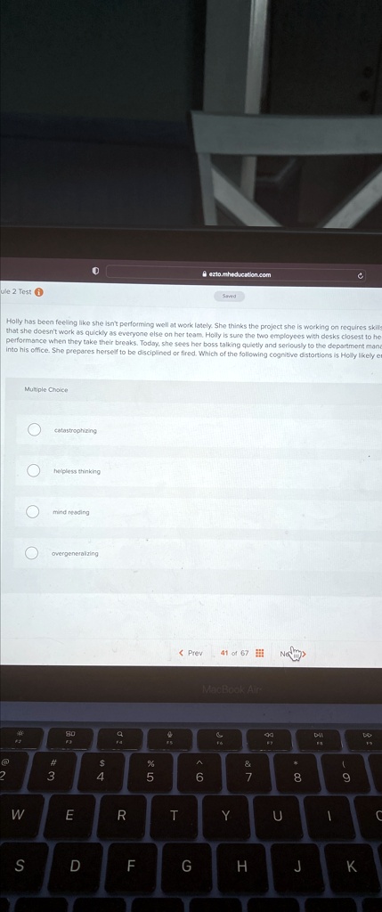 Holly has been feeling like she isn't performing well at work lately ...