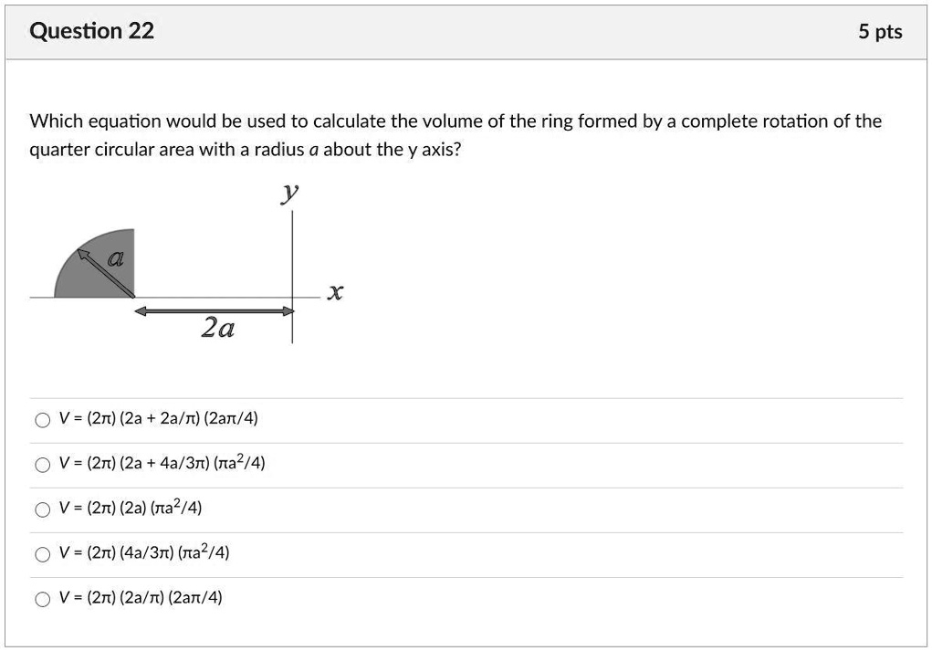 SOLVED: Question 22 5 pts Which equation would be used to calculate the ...