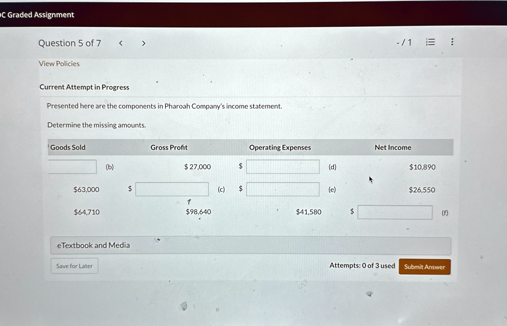 question 5 of 7 view policies current attempt in progress presented ...