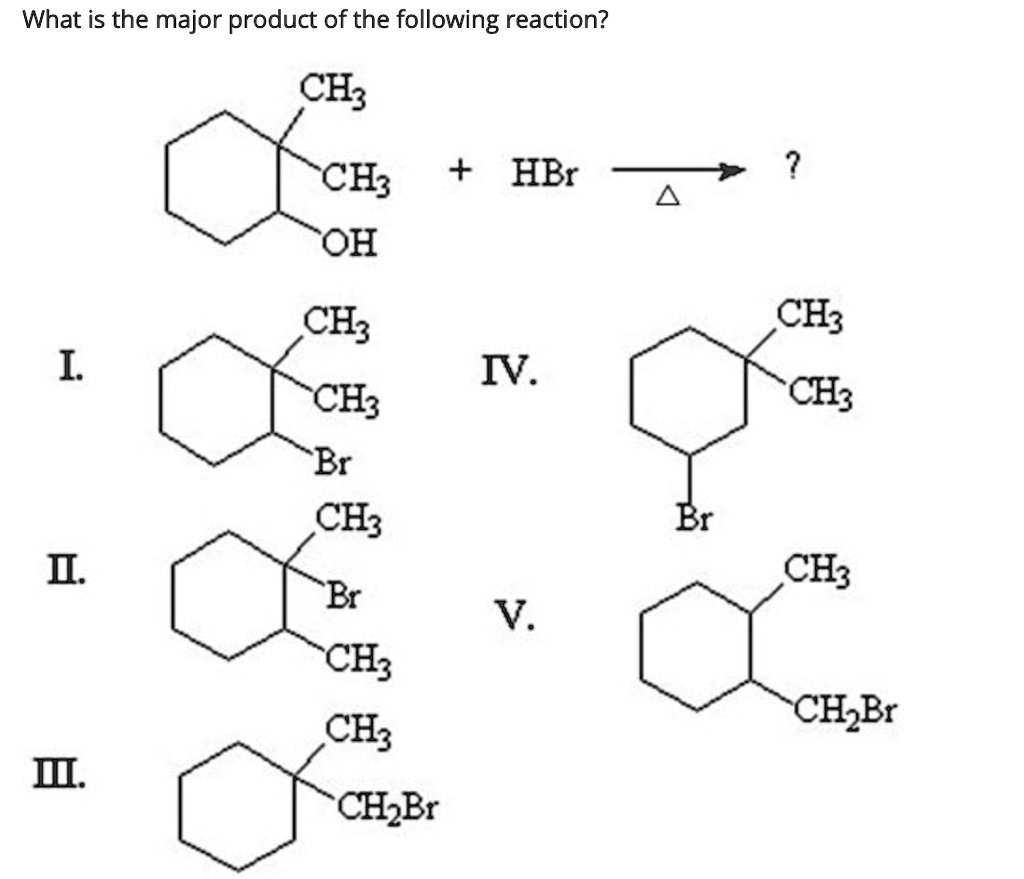 SOLVED: What is the major product of the following reaction? CH3CH2OH ...