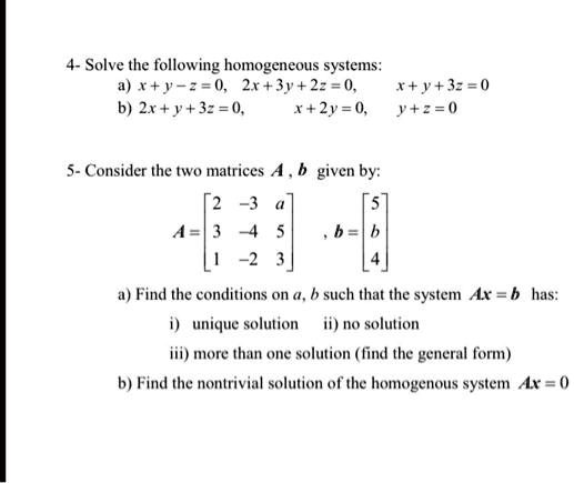 Texts: Please, I want the correct solution, handwritten 4- Solve the following homogeneous ...