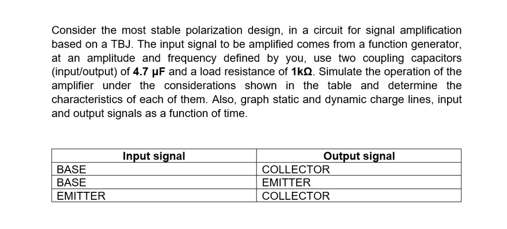 SOLVED: Consider the most stable polarization design in a circuit for ...