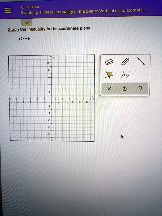 SOLVED: 0 SYSTEMS Graphing linear inequality in the plane: Vertical or ...
