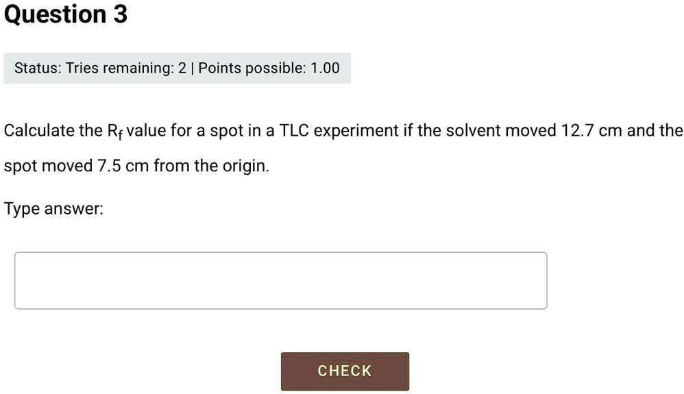 SOLVED: Question 3 Status: Tries remaining: 2 Points possible: 1.00 ... SOLVED: Question 3 Status: Tries remaining: 2 Points possible: 1.00 ...
