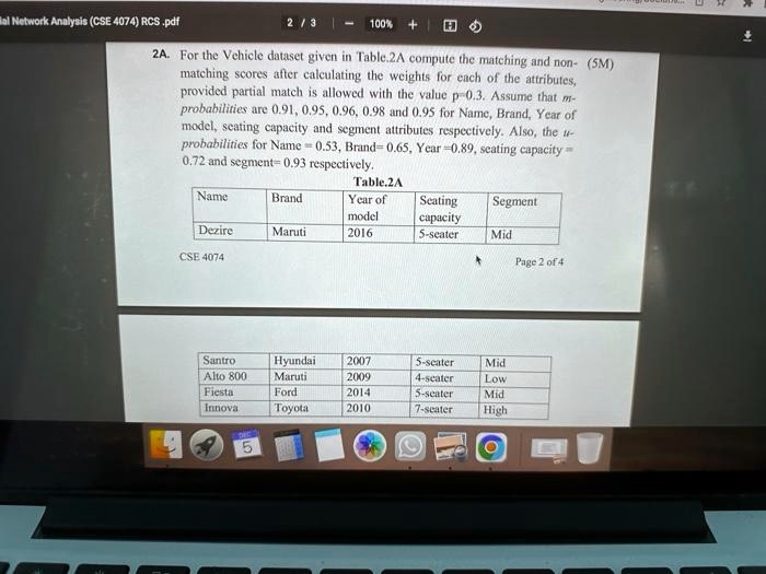 SOLVED: Network Analysis (CSE4074RCS.pdf) 2/3 - 100%+ 2A. For the ...