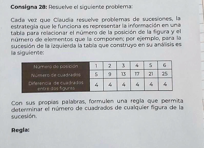 SOLVED: Consigna 28: Resuelve el siguiente problema: Cada vez que ...