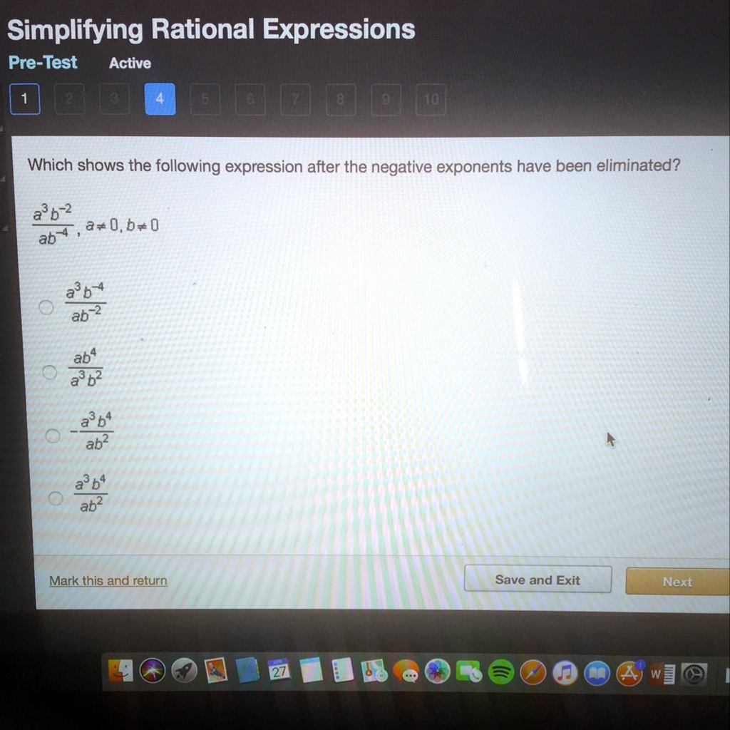 Simplifying Rational Expressions Pre-Test Active 1 2 3 4 5 6 7 8 9 10 ...