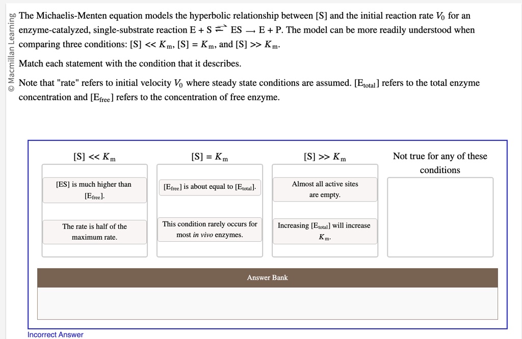 [GET ANSWER] the michaelis menten equation models the hyperbolic relationship between s and the ...