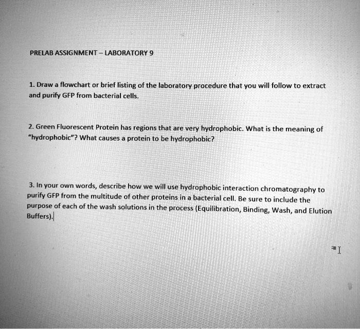 SOLVED: PRELAB ASSIGNMENT LABORATORY 9 Draw flowchart or brief listing of the laboratory ...