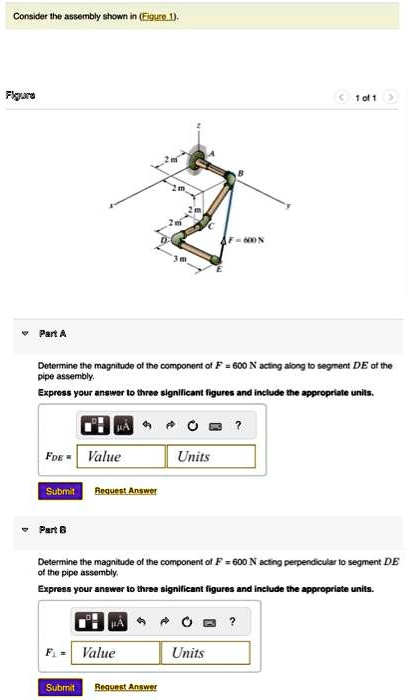 SOLVED: Consider the assembly shown in Figure 1. Figure 1: Part A ...
