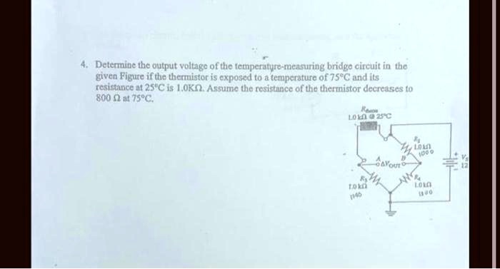 SOLVED: Please show all work 4. Determine the output voltage of the ...