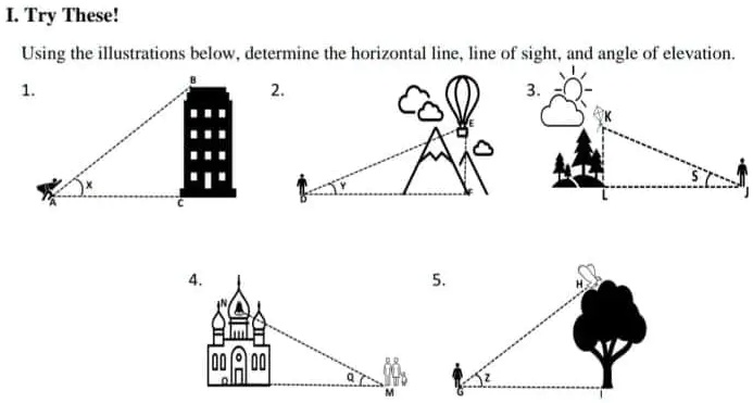 SOLVED: [ Try These' Using the illustrations below, determine the ...