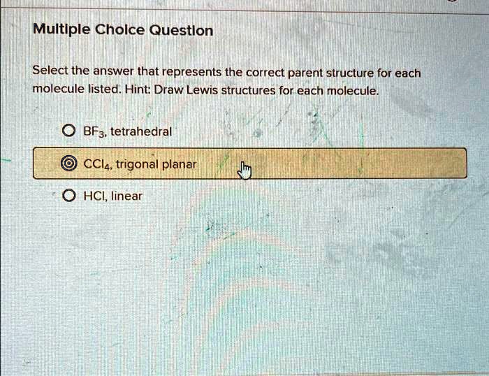 Text: Multiple Choice Question Select the answer that represents the ...