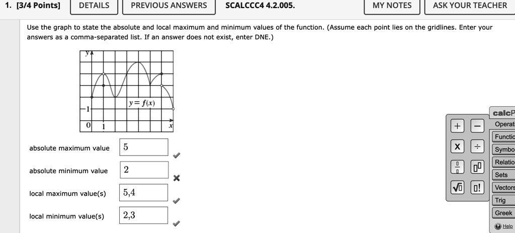 VIDEO solution: DETAILS PREVIOUS ANSWERS SCALCCC4 4.2.005. MY NOTES ASK ... VIDEO solution: DETAILS PREVIOUS ANSWERS SCALCCC4 4.2.005. MY NOTES ASK ...