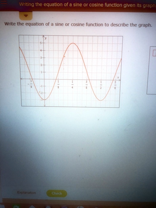 Writing An Equation Of A Sine Cos Function When Given The Graph
