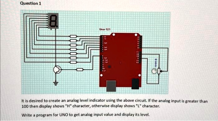 SOLVED: Texts: Arduino Question 1 It is desired to create an analog ... SOLVED: Texts: Arduino Question 1 It is desired to create an analog ...