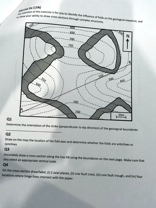Exercise Six (15%) The intention ability to draw cross you to identify the influence of folds on ...